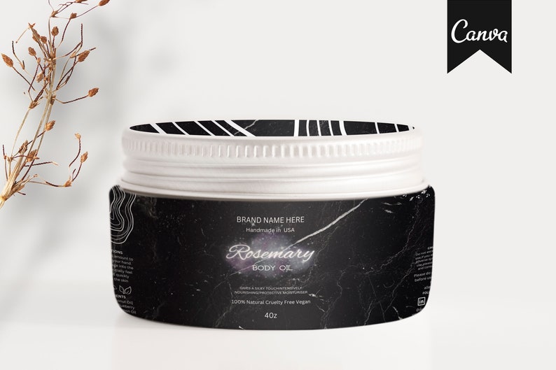 Rose Mairy Cosmetic Bundle Product Label Skincare Template Cosmetic ...