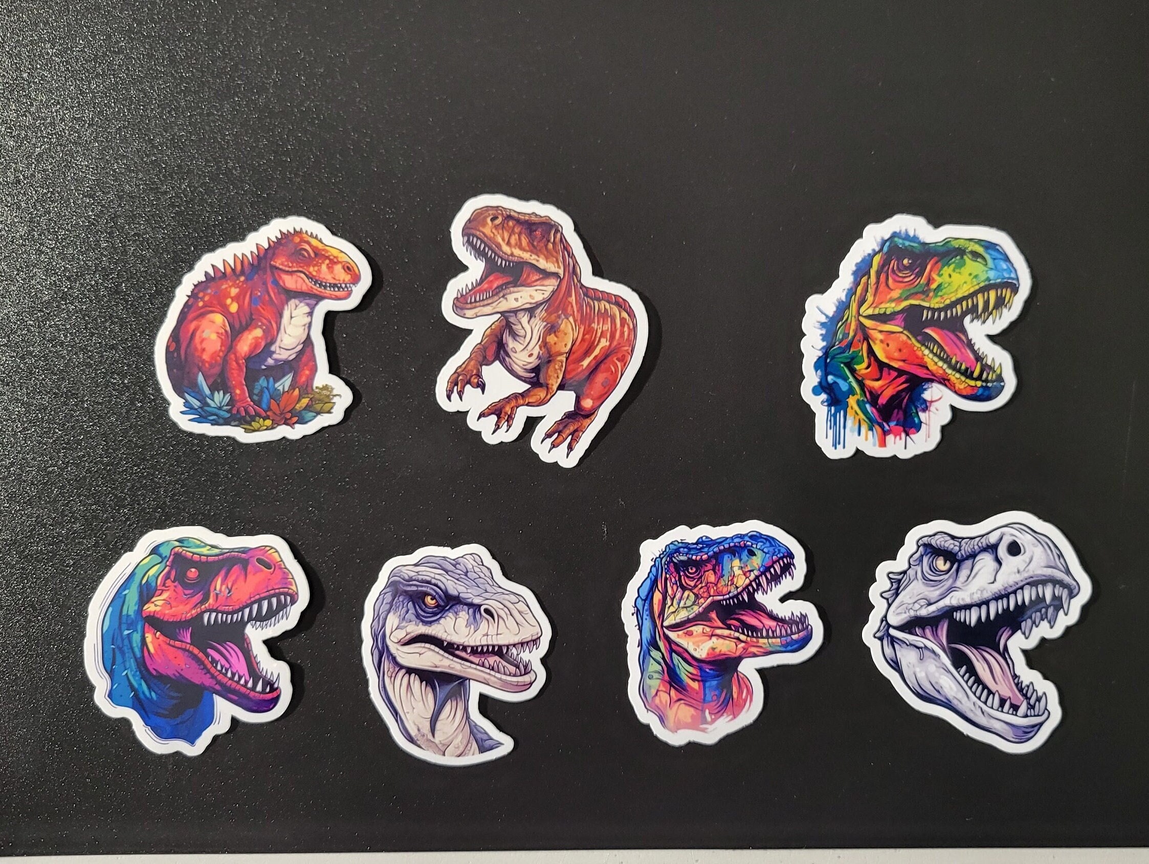 10 Prehistoric Jurassic Dinosaur Sticker Set Waterproof, Removable ...