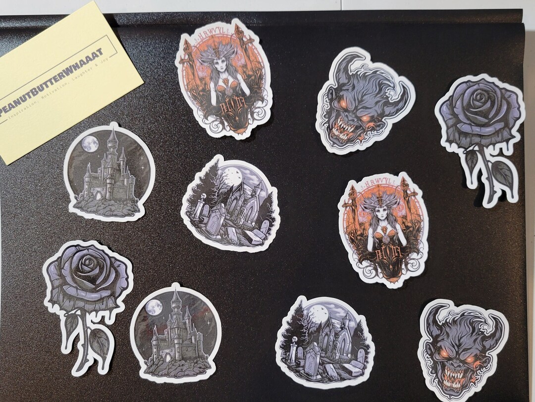 10 Dark and Mysterious Sticker Set - Transform Your Space With Our ...