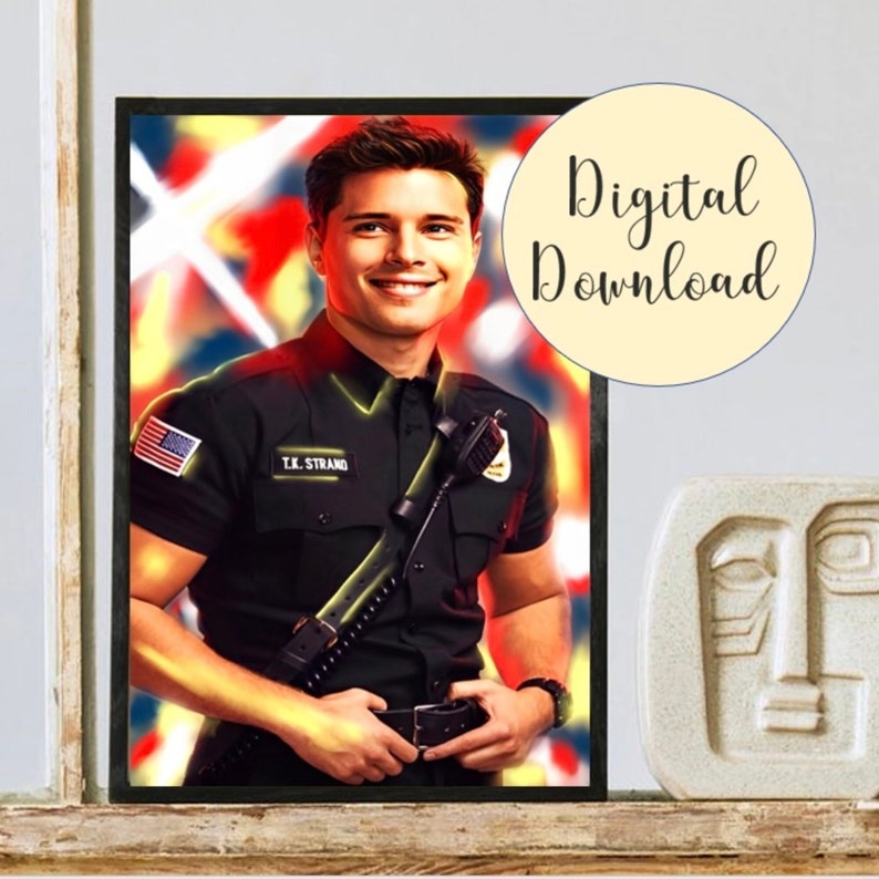 Tk Strand 911 Lone Star in Uniform Instant DIGITAL PDF Original Art ...