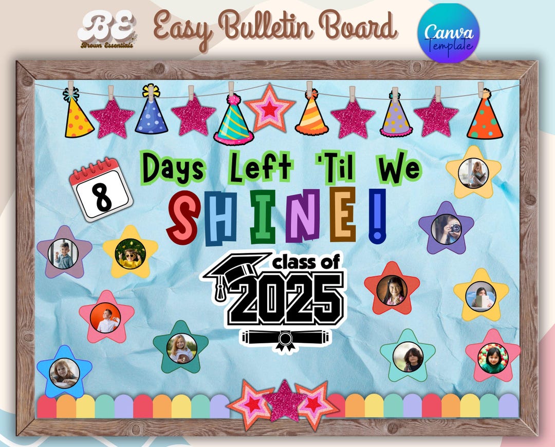 Countdown Graduation Bulleting Board Kit | Editable School Bulletin ...