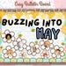 Buzzing Into May Bulletin Board Kit: Spring Classroom Decor (canva ...