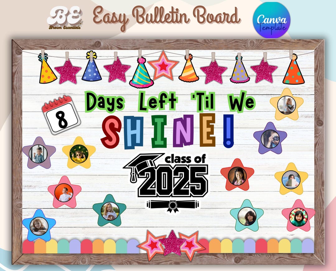 Countdown Graduation Bulleting Board Kit | Editable School Bulletin ...
