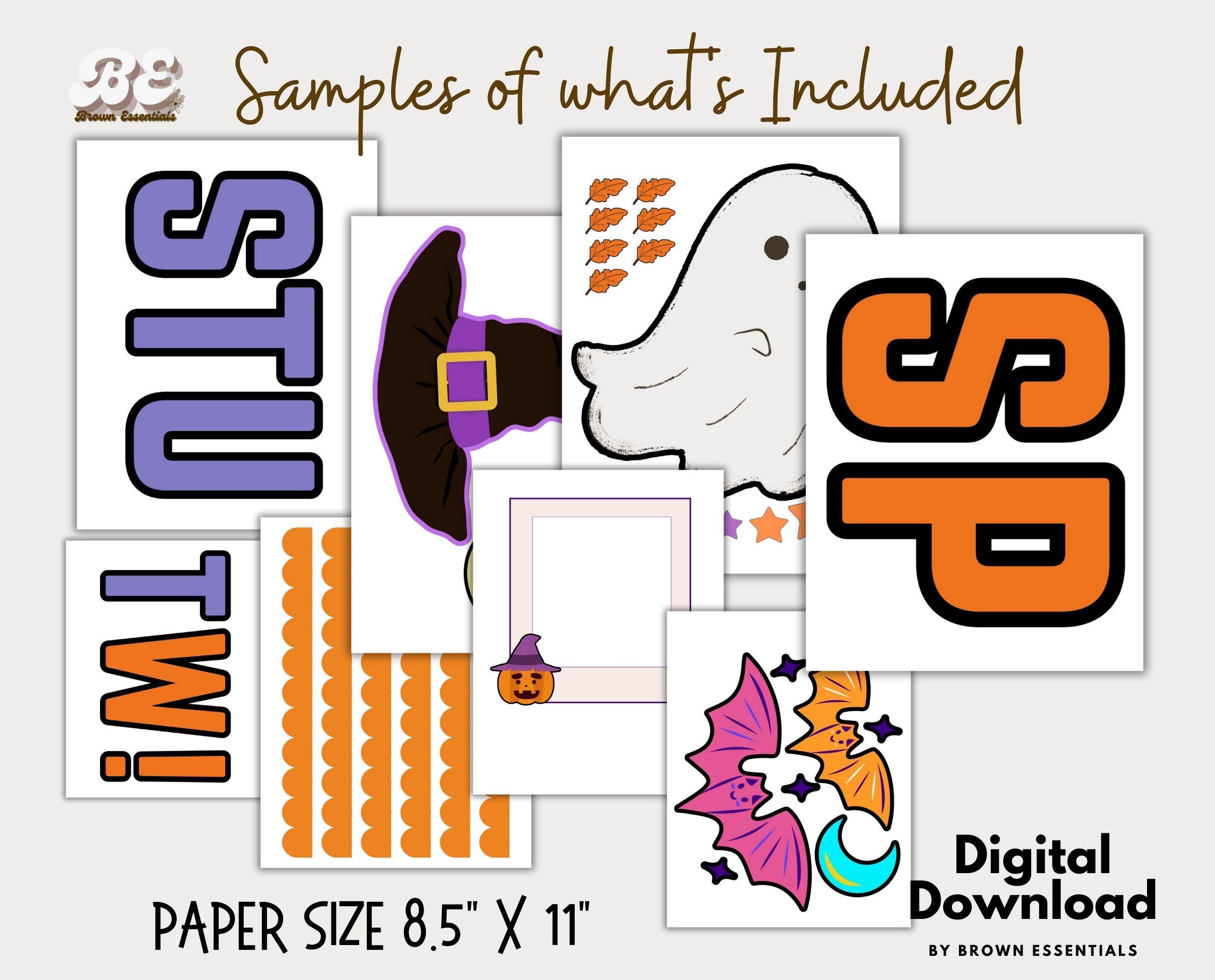 Halloween Student Work Bulletin Board Kit: Editable Classroom Decor ...