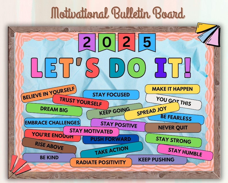 Back to School Motivational Bulletin Board Kit | 2025-2026, Printable ...
