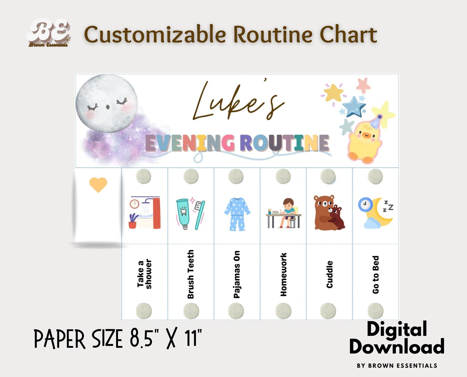 Editable Routine Flip Chart for Kids | Visual Schedule | Daily Routine ...