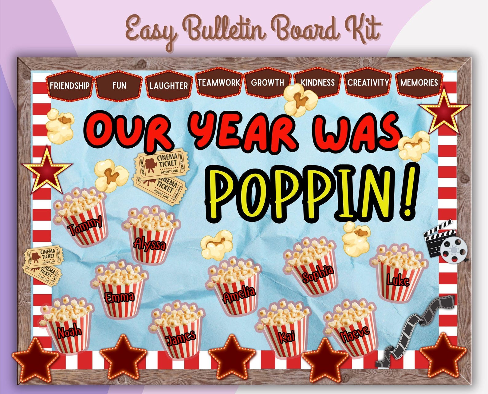 Our Year Was Poppin! Bulletin Board Kit | End of Year Classroom Decor ...