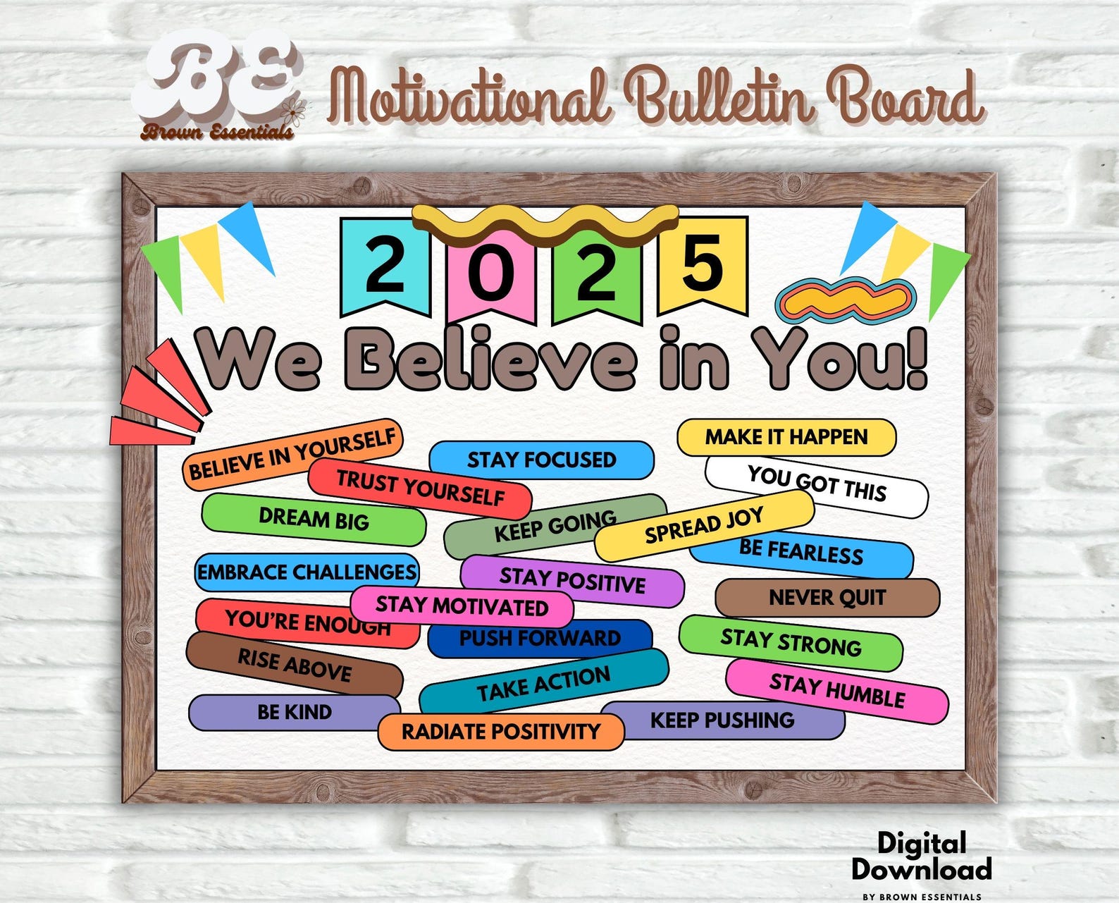 2025 Motivational Bulletin Board Kit | School Bulletin Kit | Printable ...