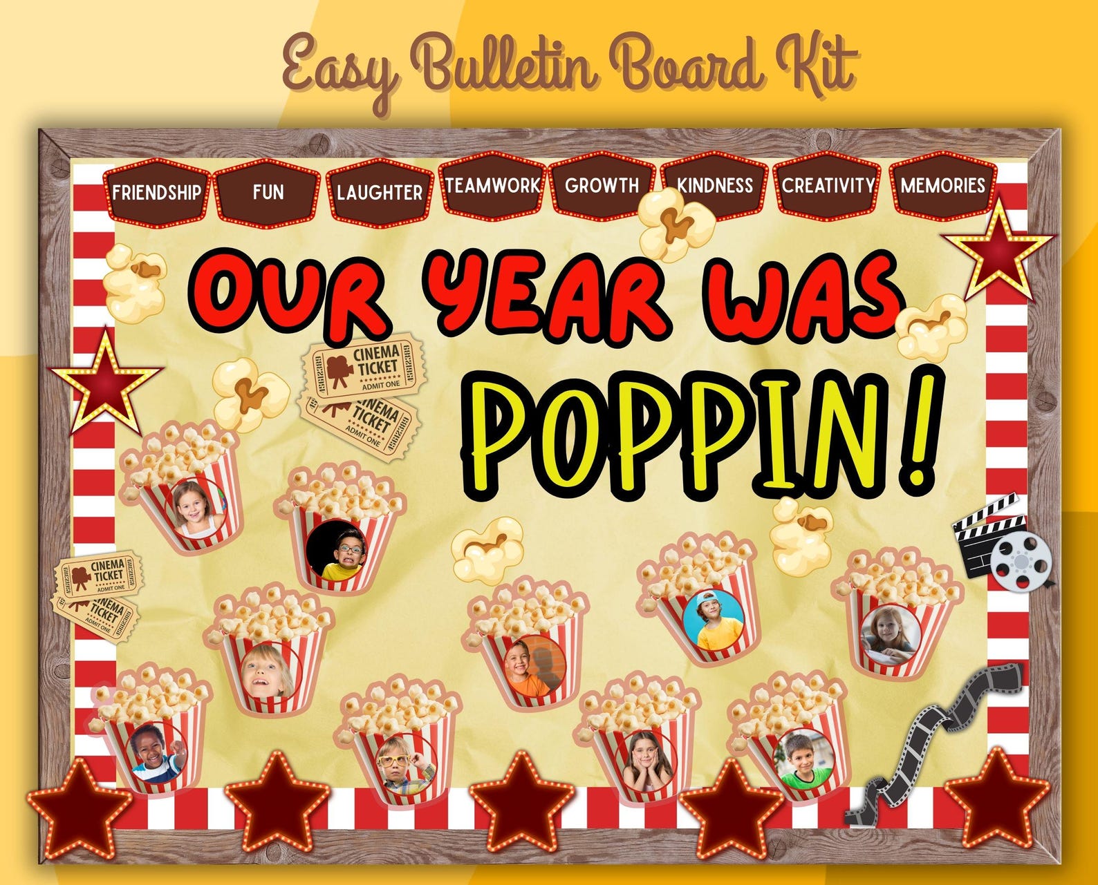 Our Year Was Poppin! Bulletin Board Kit | End of Year Classroom Decor ...