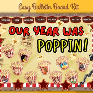 Our Year Was Poppin! Bulletin Board Kit | End of Year Classroom Decor ...