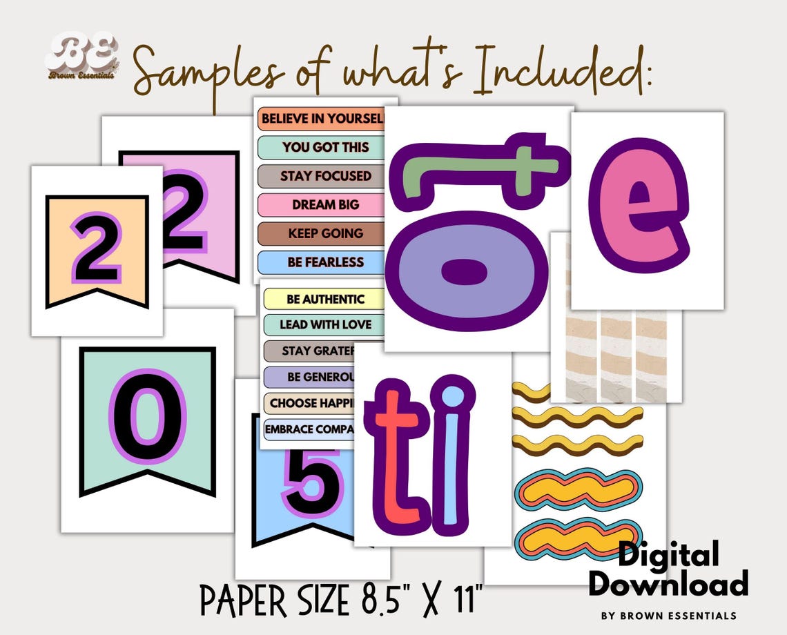 Motivational Bulletin Board Kit: Classroom Decor, Positive Mindset ...
