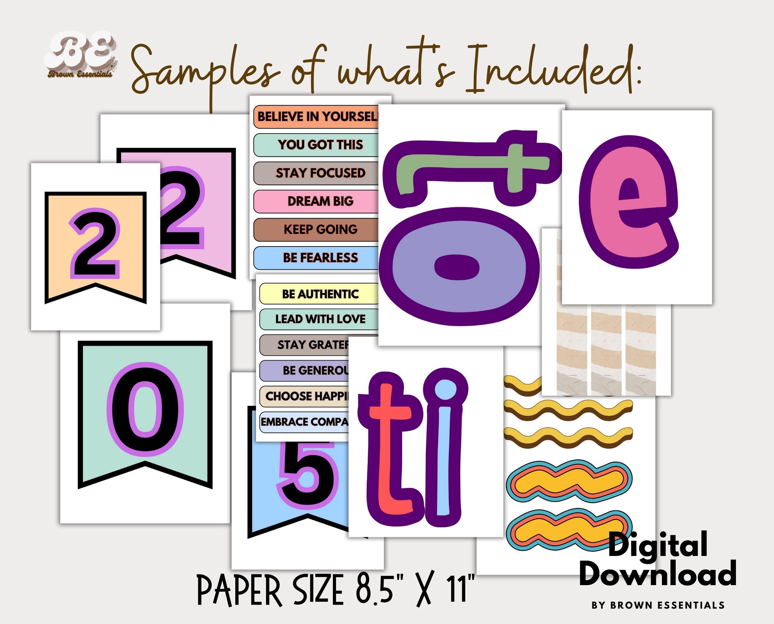 Motivational Bulletin Board Kit: Classroom Decor, Positive Mindset ...