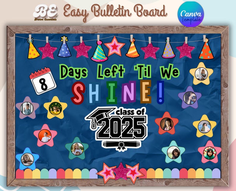 Graduation Countdown Bulletin Board Kit: Editable Classroom Decor ...