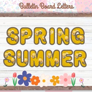 Bee Theme Bulletin Board Letters: Classroom Decor (PDF) - Etsy