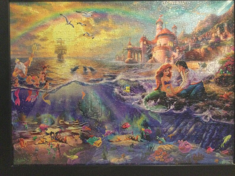 Disneys the Little Mermaid Framed Puzzle - Etsy