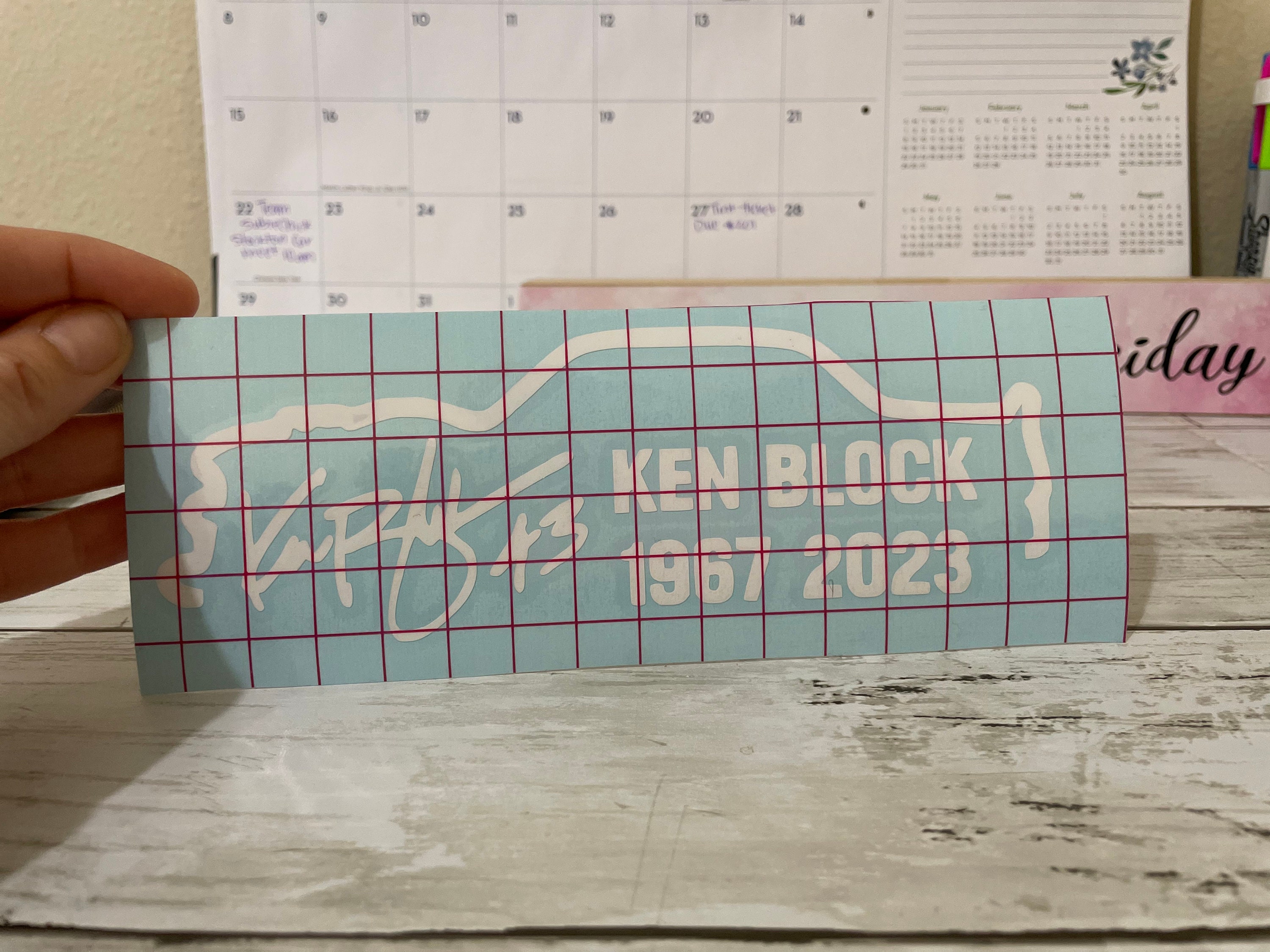 Ken Block Tribute/memorial Vinyl Decal - Etsy