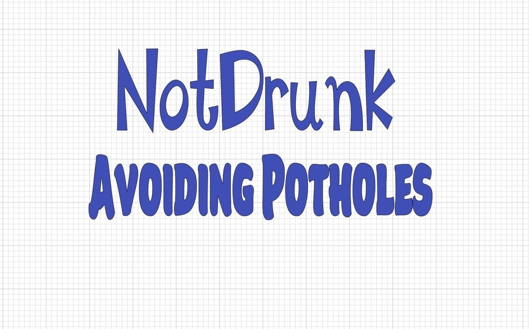 Not Drunk Avoiding Potholes Decal - Etsy
