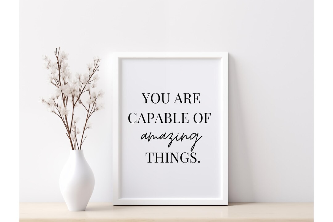 Motivational Wall Art, Affirmation Wall Art, Office Decor Wall Art ...