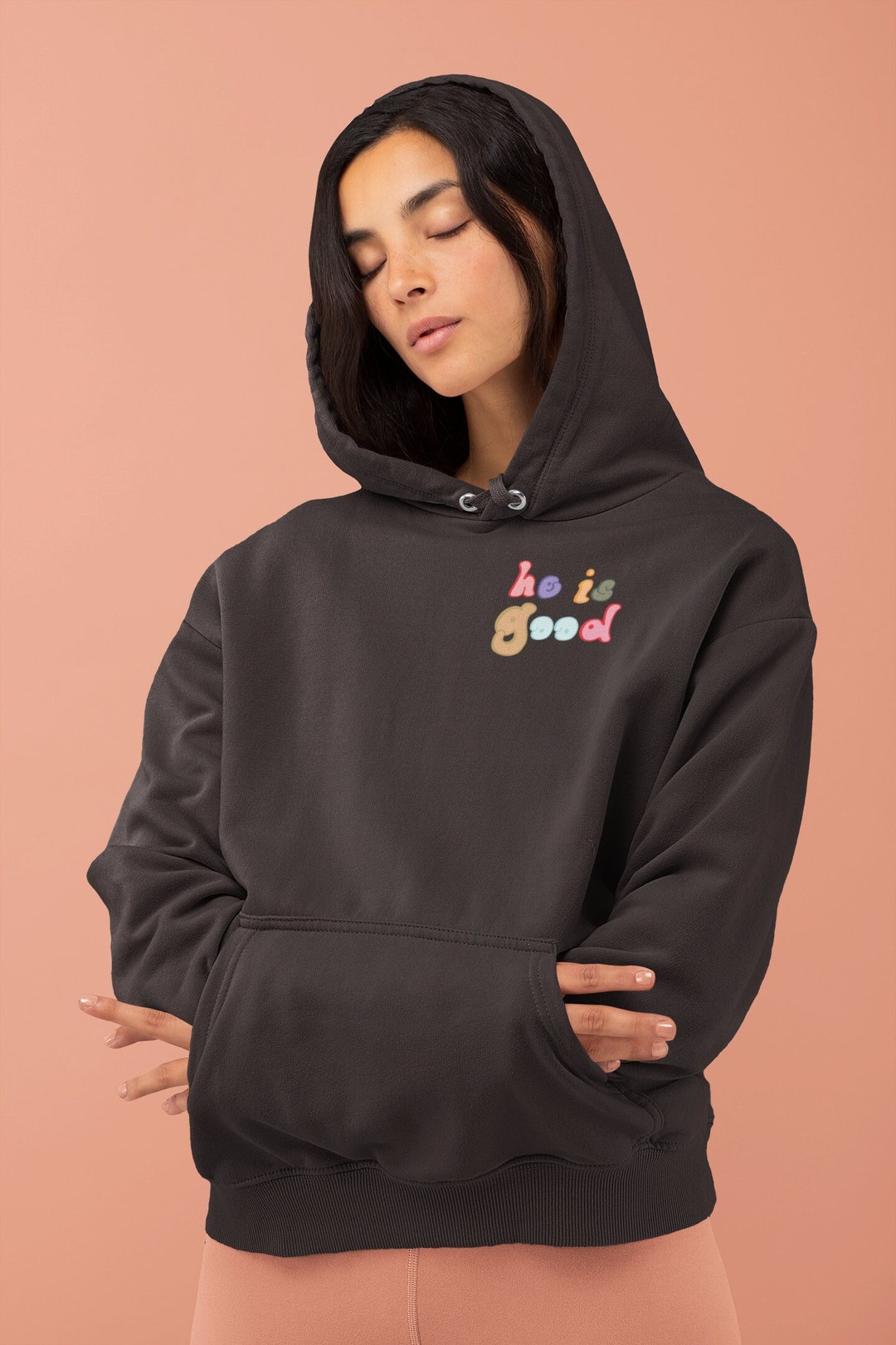 God is Good Hoodie Trendy Christian Sweatshirt Gift for Her Brown ...