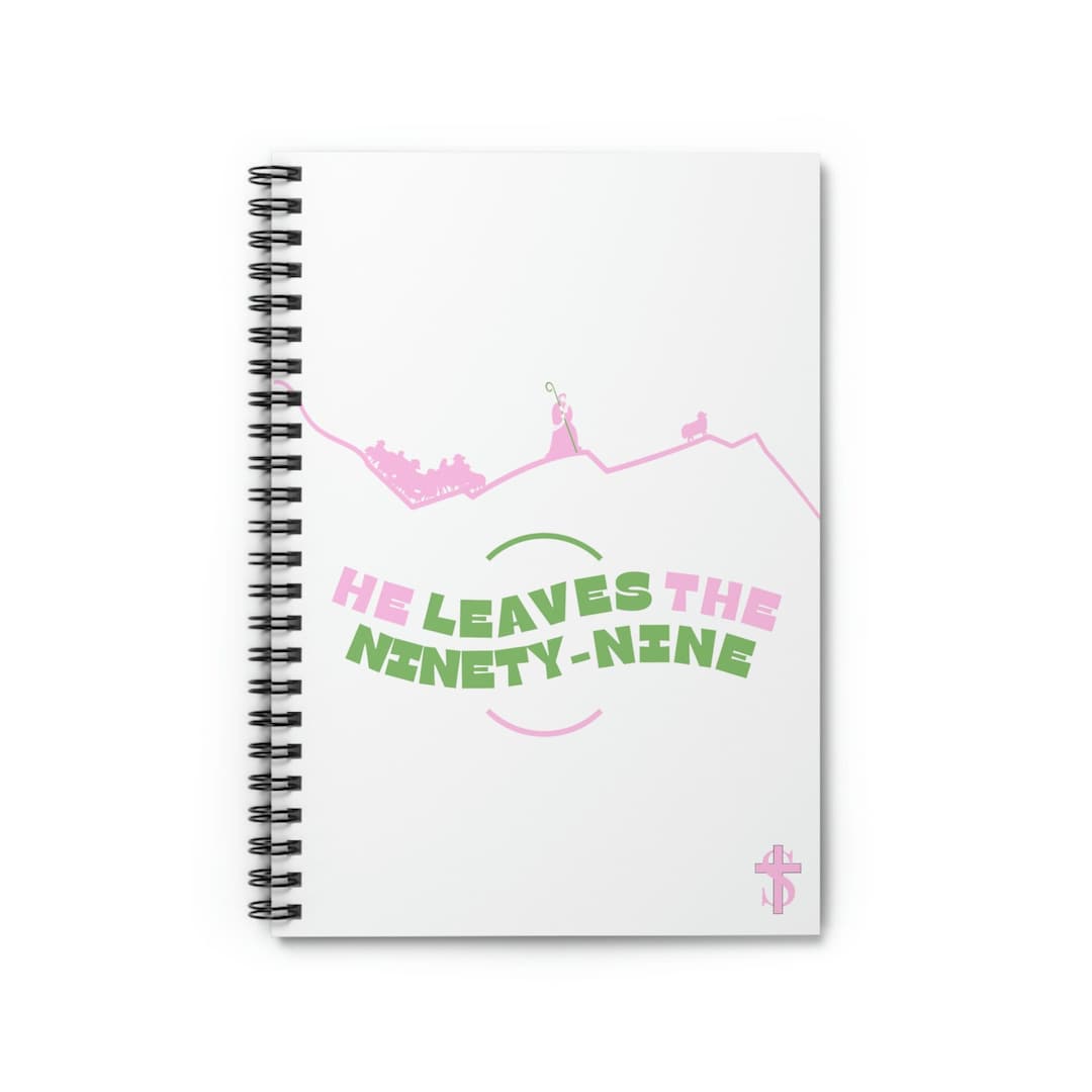 Christian Notebook He Leaves the 99 Notebook Jesus Journal Gift He ...