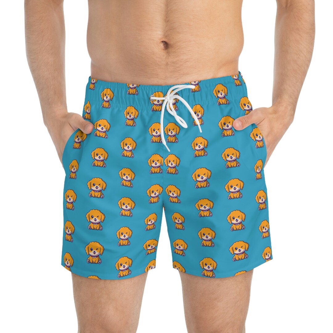 Cute Winking Dog Swim Trunks - Etsy
