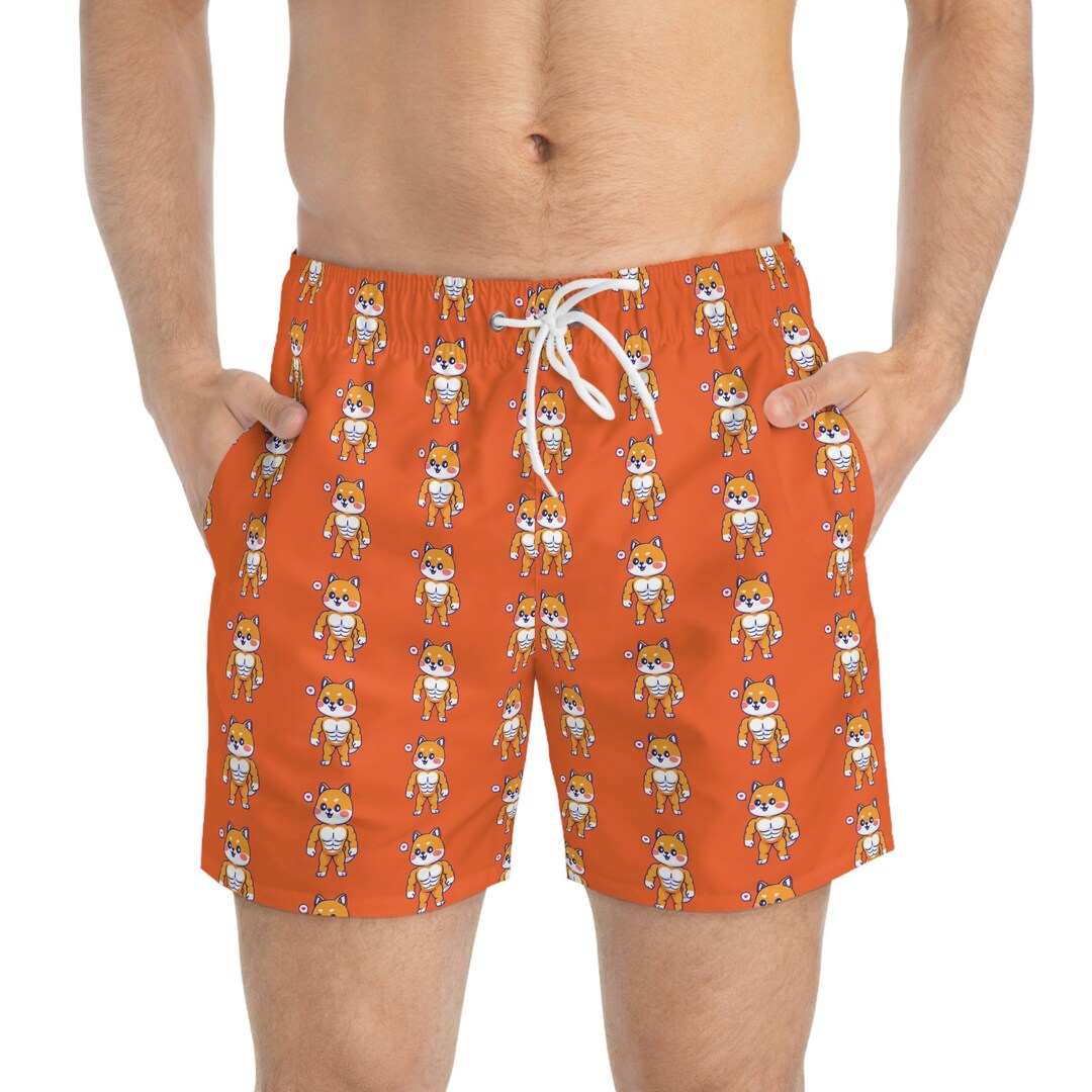 Cute Buff Shiba Inu Dog Swim Trunks - Etsy