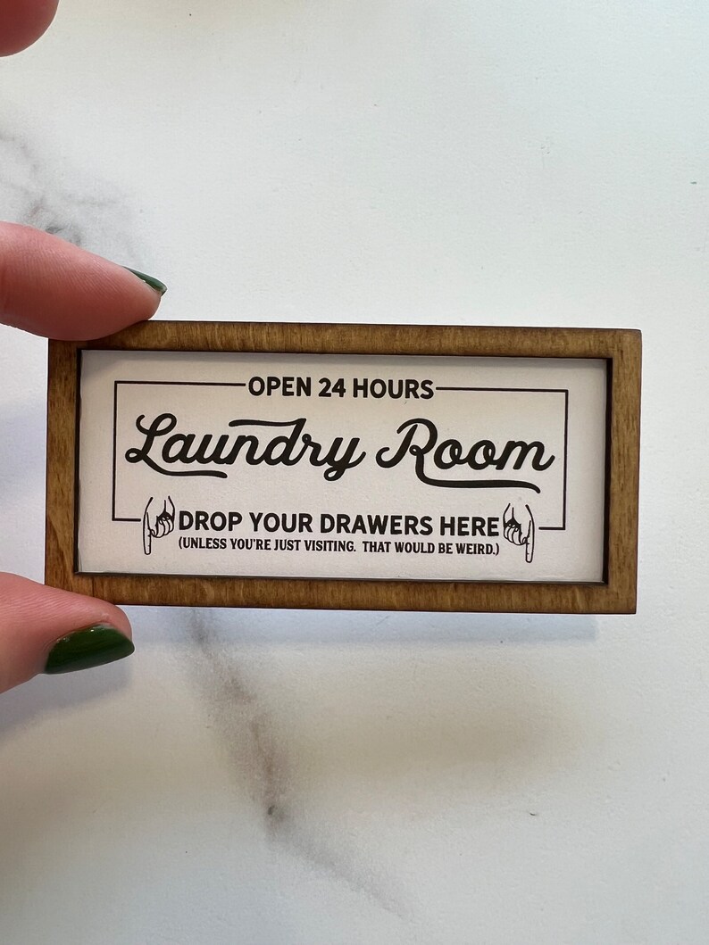 Miniature Dollhouse Sign - Etsy