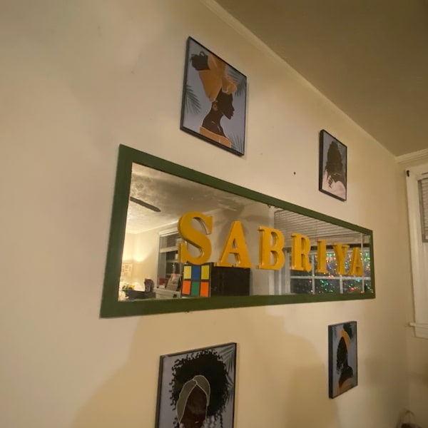 Name Mirror - Etsy