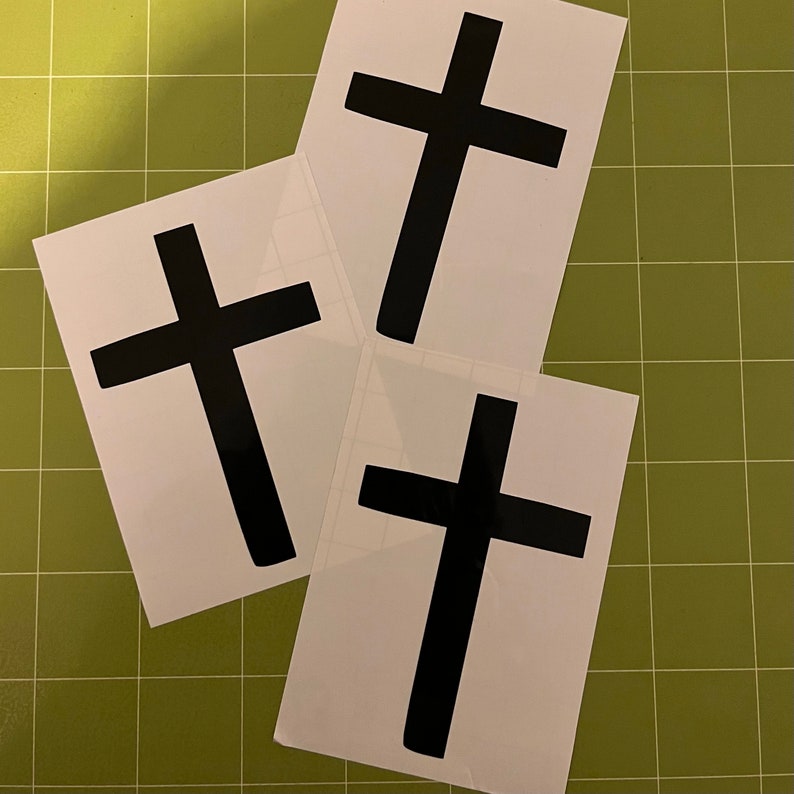Cross Sticker - Etsy
