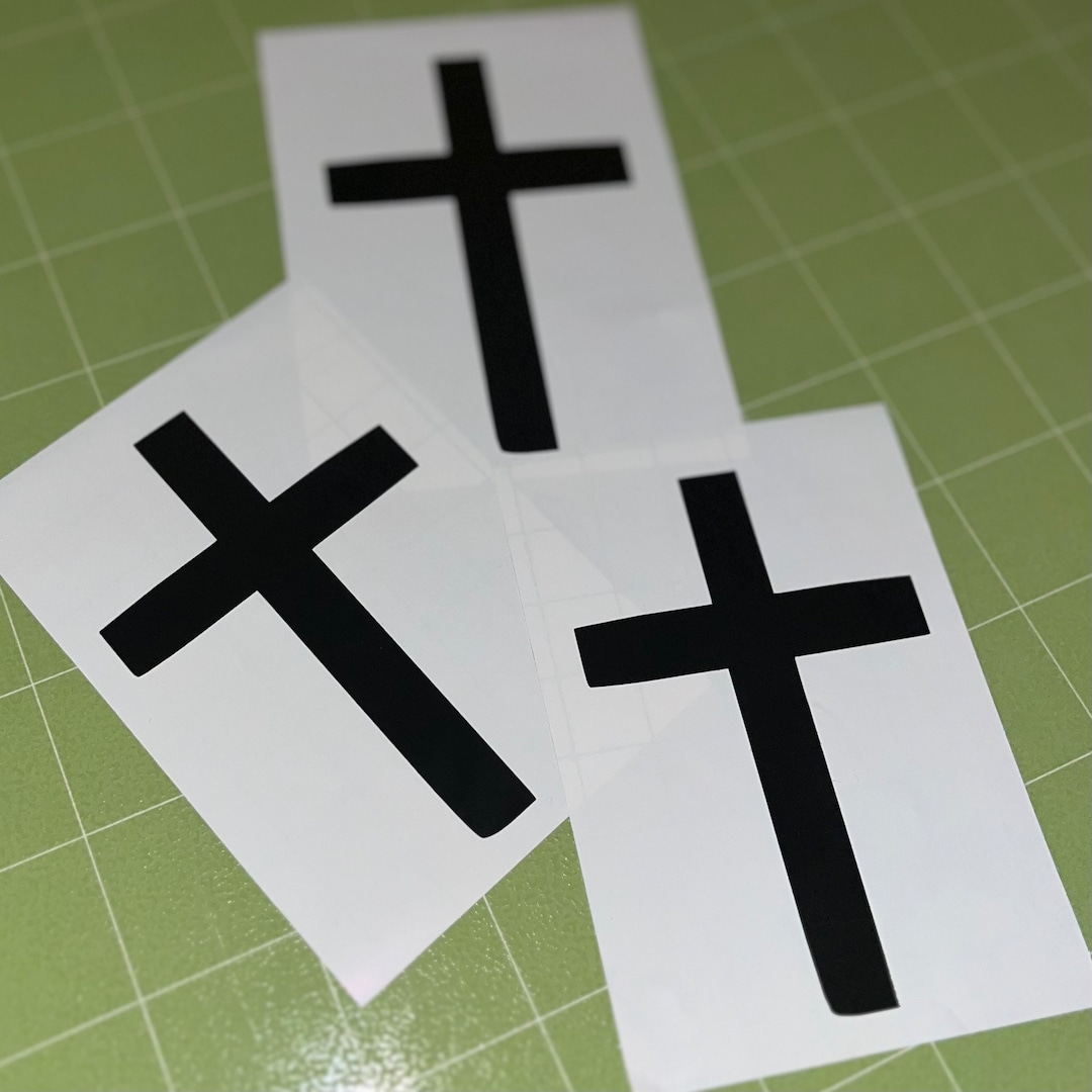 Cross Sticker - Etsy