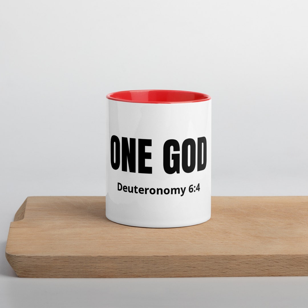 One God White Ceramic 11oz Mug With Color Inside Ceramic - Etsy