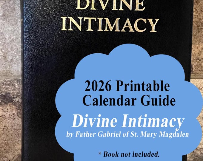 Divine Intimacy 2026 Calendar Guide - Large Print and Condensed Version ...