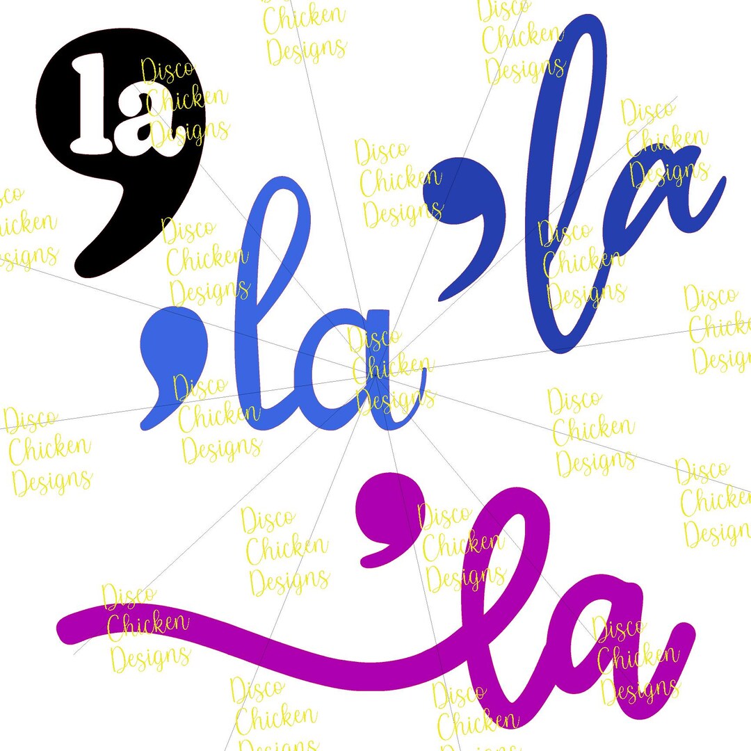 Comma La SVG - Etsy