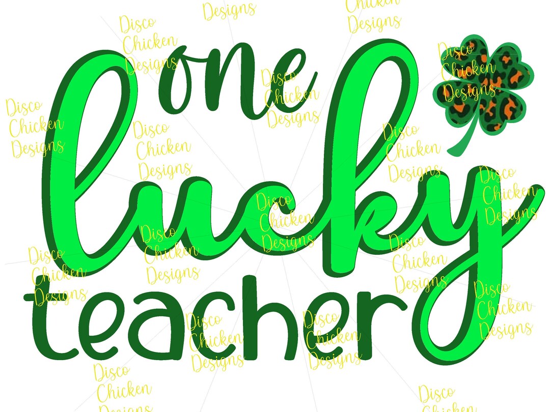 One Lucky Teacher SVG Saint Patrick's Day Shirt Design - Etsy