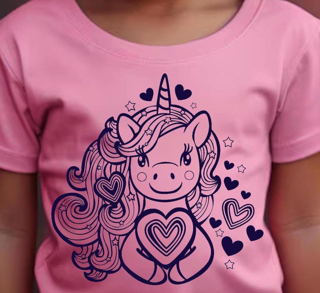 Unicorn Hearts SVG - Etsy