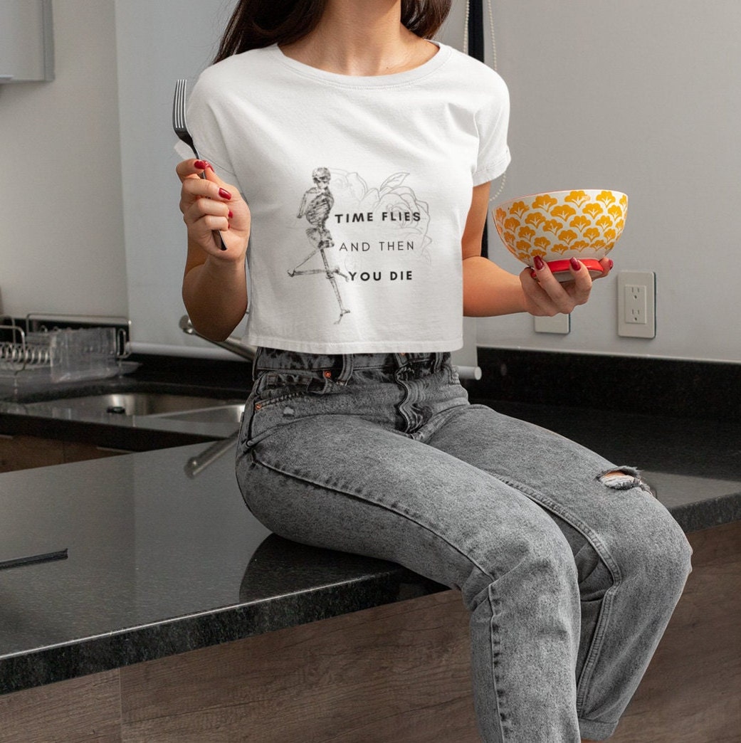 Summertime Crop Tee Graphic Crop Tee Inspirational Crop - Etsy