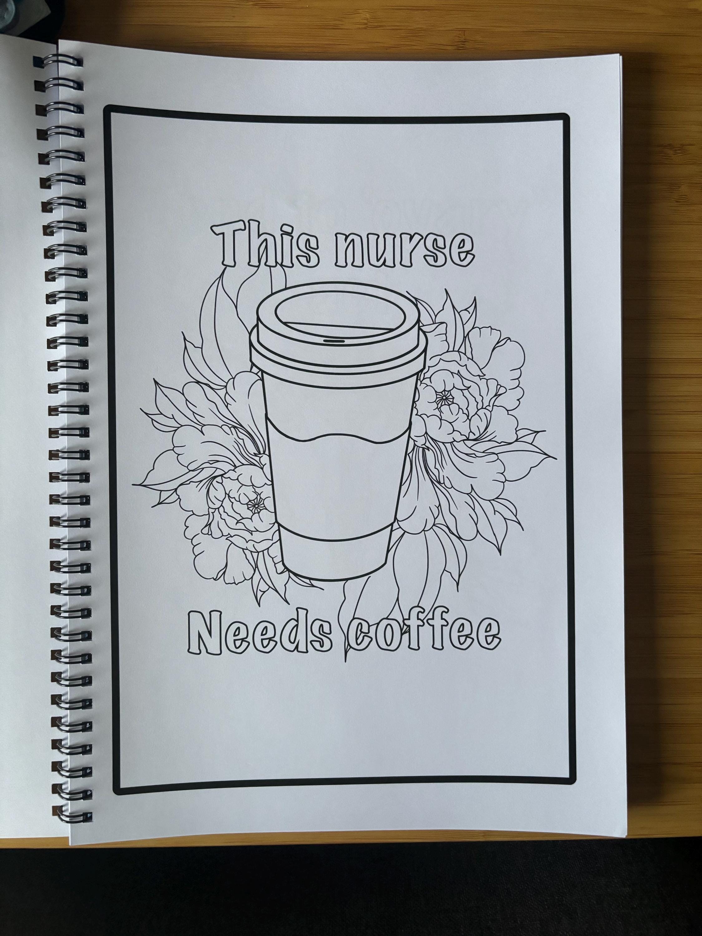 The Nurses Colouring Book - Etsy