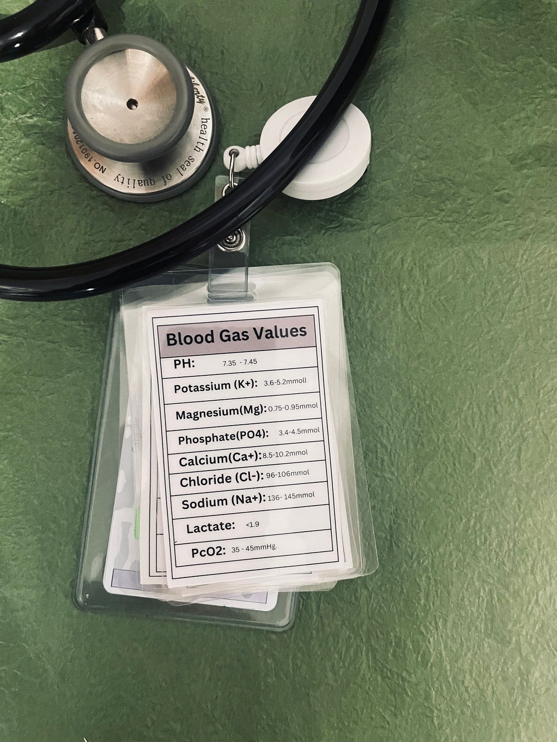 Nursing Badge Refrence Cards - Etsy