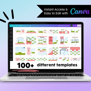 Printable Mock-ups Digital Products Canva Mockup Template Bundle, Best ...