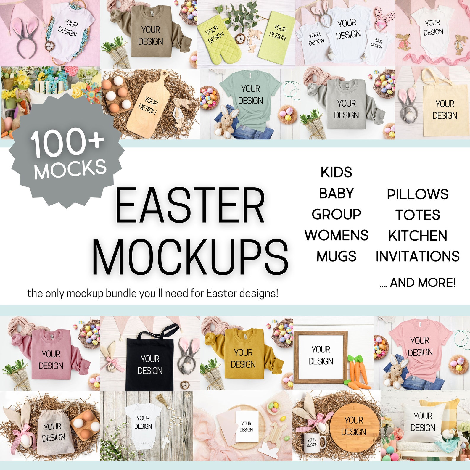 Easter Mockup Pack, Spring Mockups, Christian Mock Up, Whole Shop ...