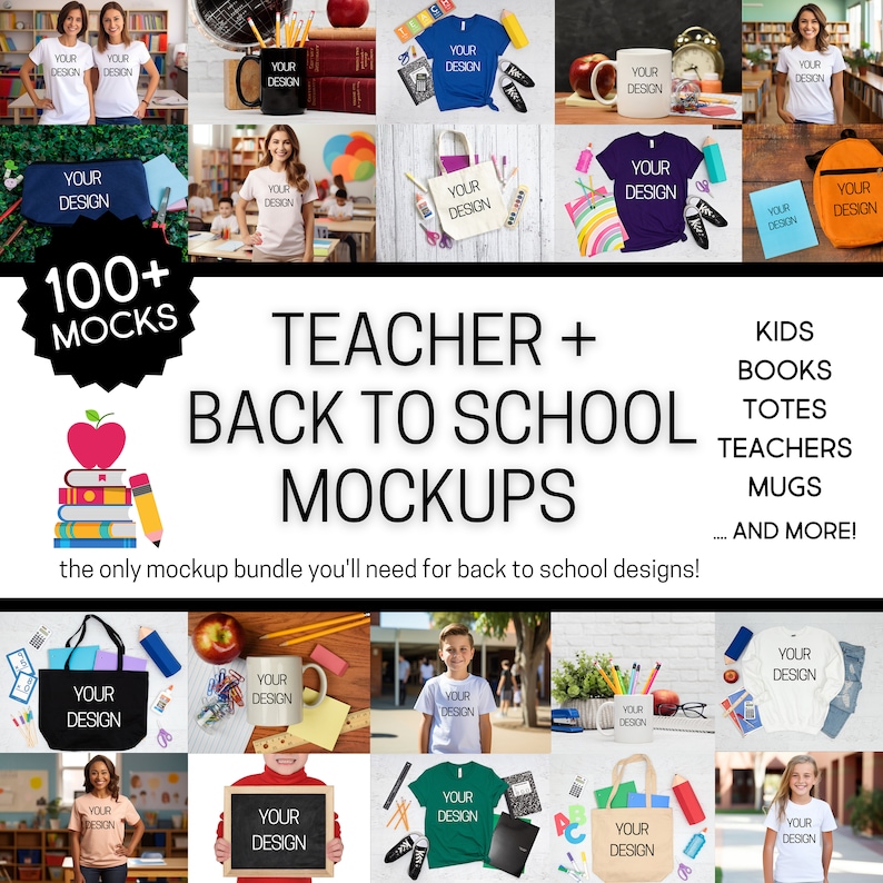 Back to School Mockup Pack, Teacher Mockups, School Mock Up, Classroom ...
