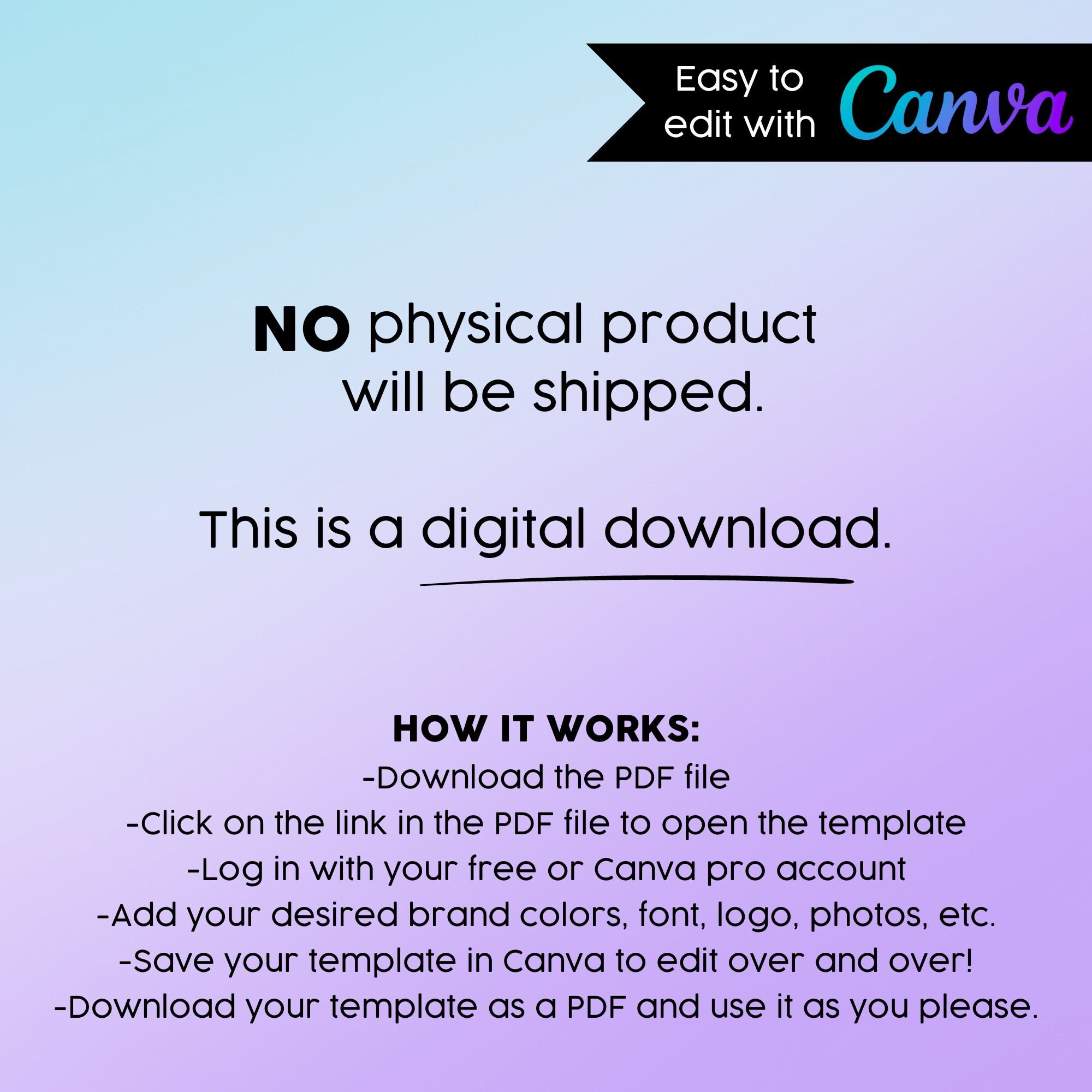 Printable Mock-ups Digital Products Canva Mockup Template Bundle, Best ...