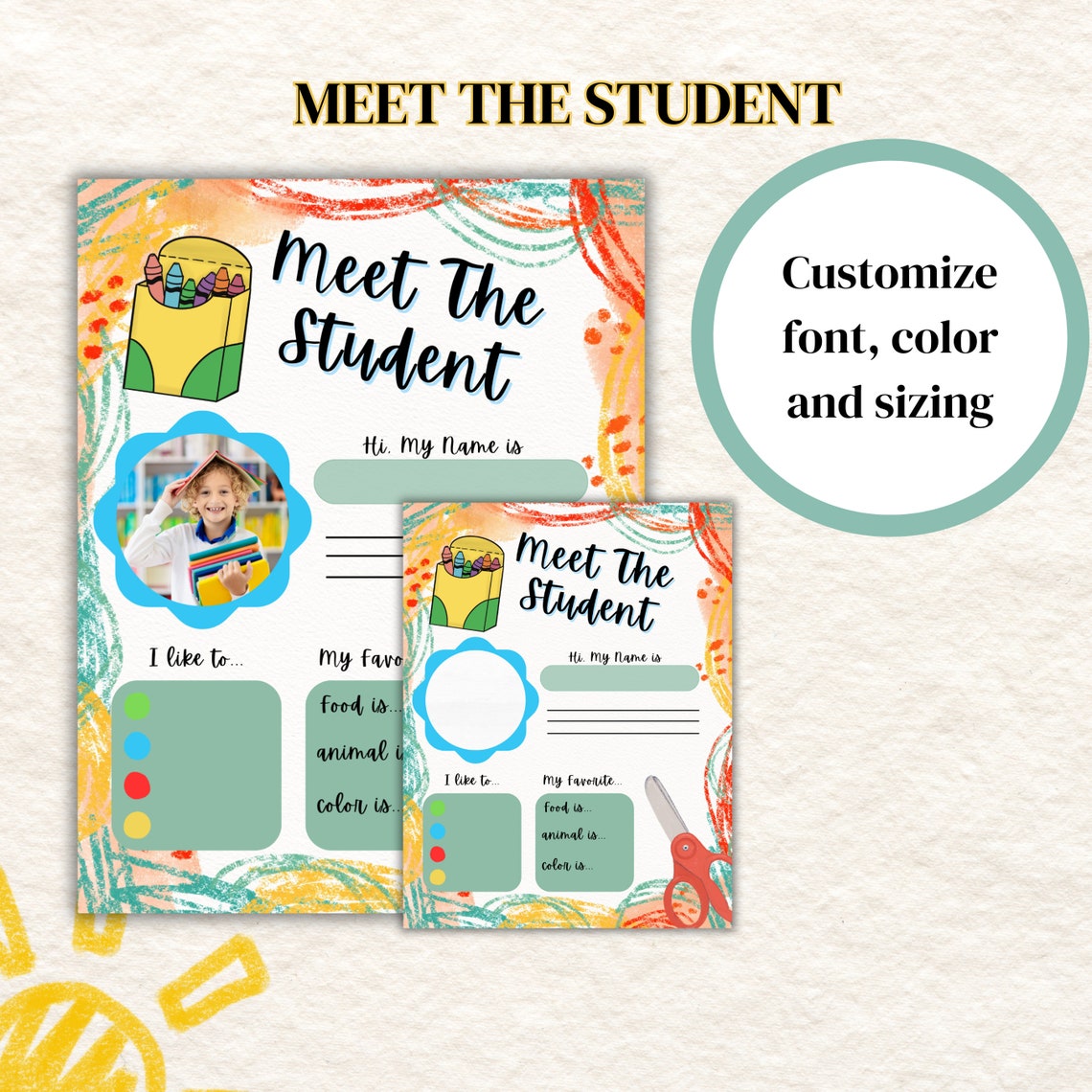 Meet the Teacher Template, in My Teacher Era, Editable Template, Meet ...