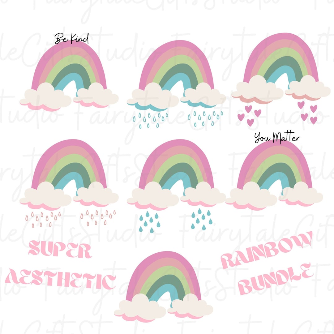 Rainbow SVG Bundle, Rainbow SVG, Be Kind Svg, Instant Download ...