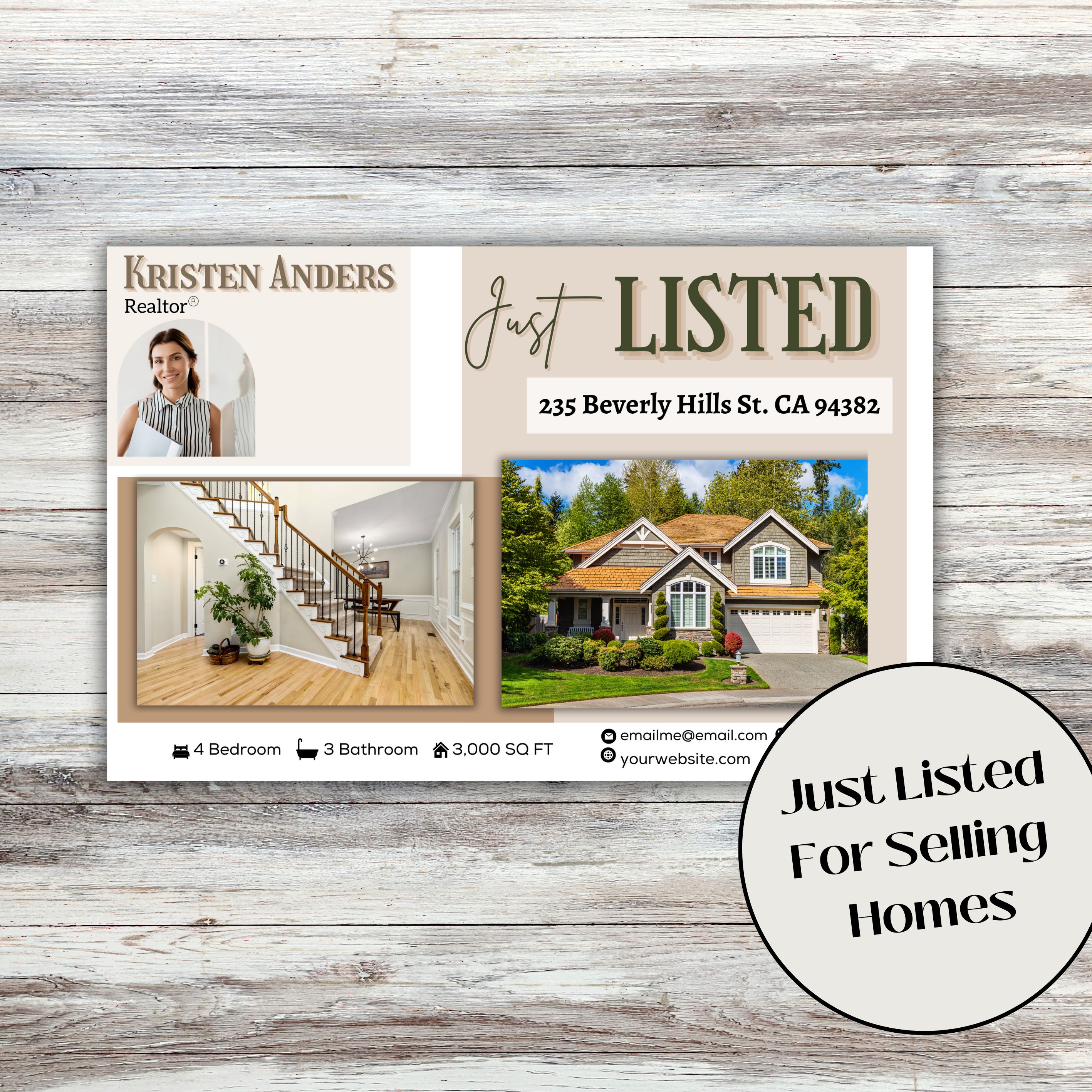 Just Sold Postcard, Real Estate Postcards - Etsy