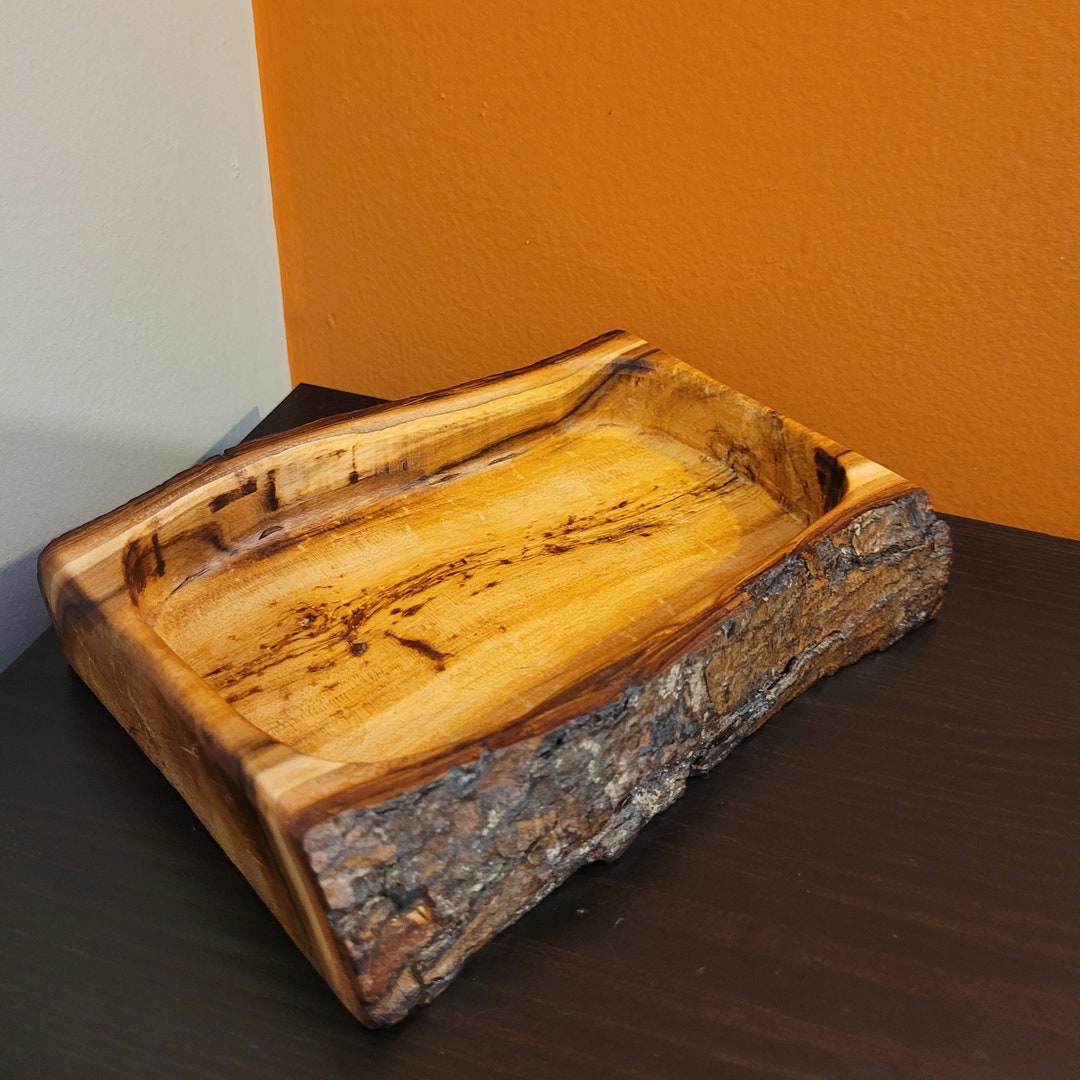 Live Edge Catchall Tray - Office Tray - Concierge Tray - Coin Tray ...