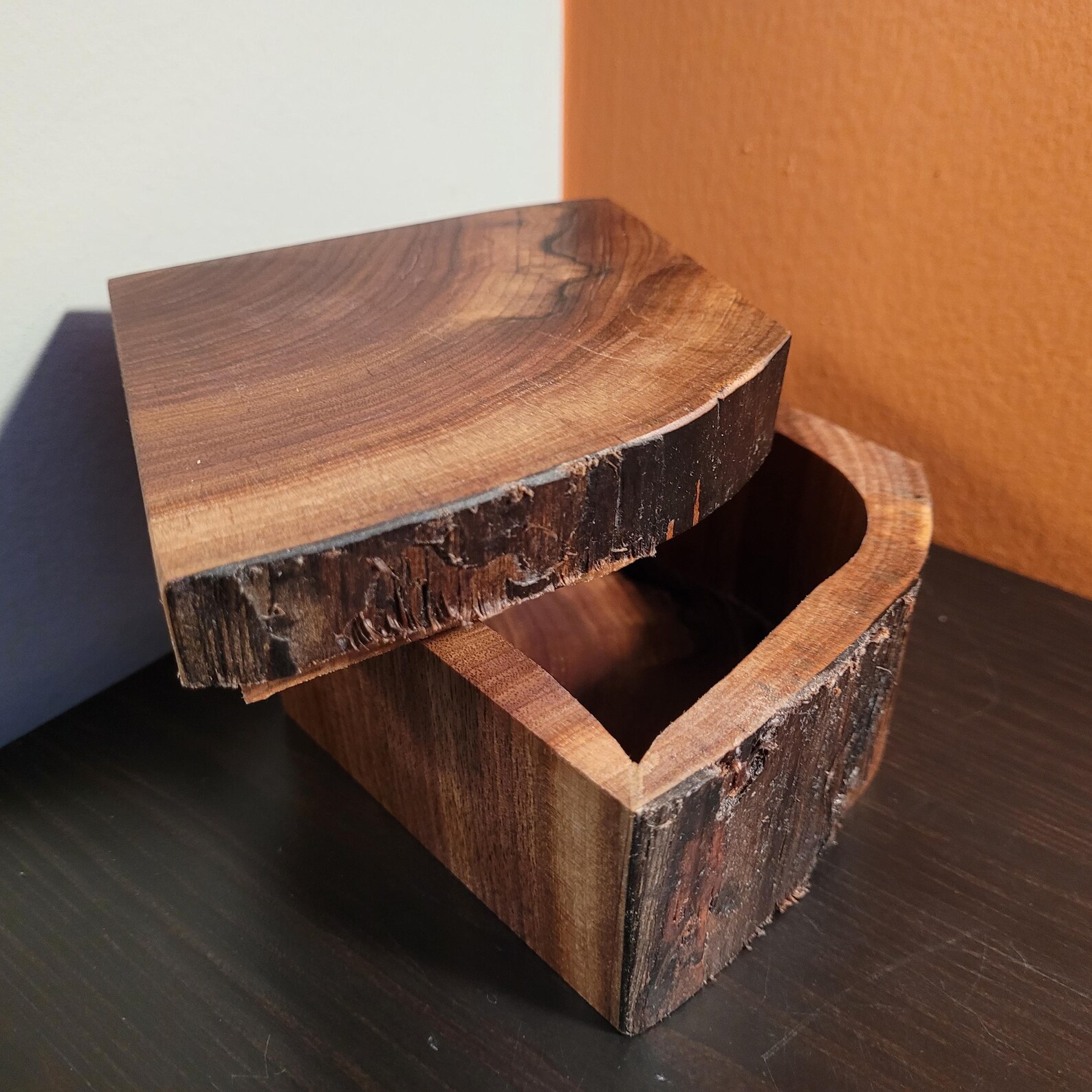 Keepsake Box - Live Edge Box - Wooden Box - Wooden Jewelry Box ...