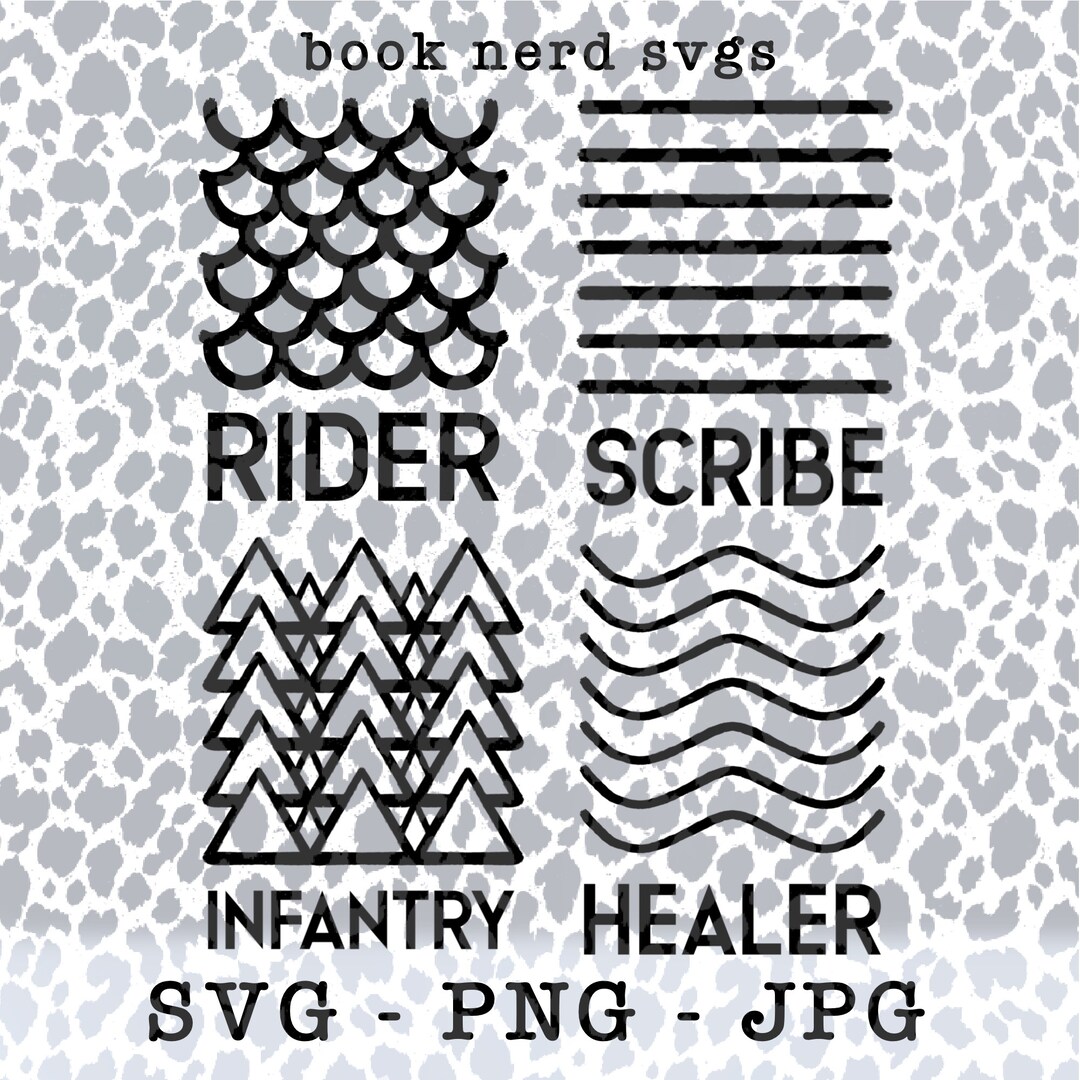 Fourth Wing, Dragon Rider, Quadrant Symbols, SVG Digital Download ...