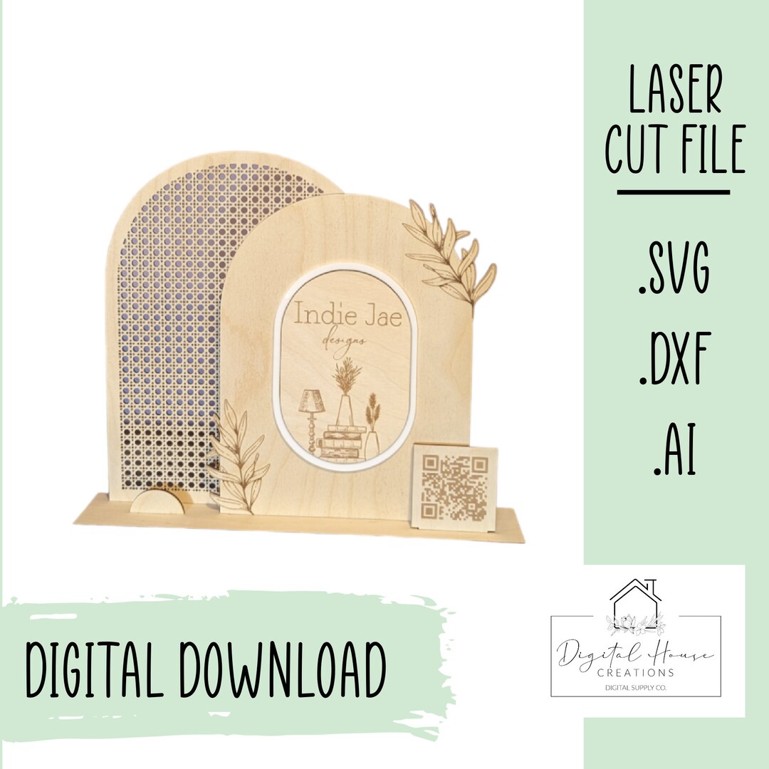 QR Code Sign Laser Cut File QR Code Sign SVG Glowforge - Etsy Australia