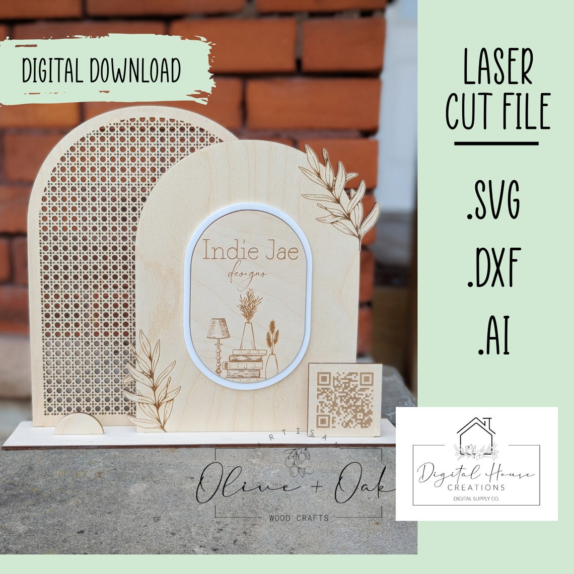 QR Code Sign Laser Cut File QR Code Sign SVG Glowforge - Etsy UK